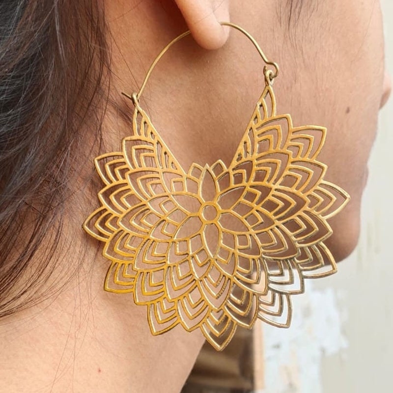 Big Round Earrings - Etsy