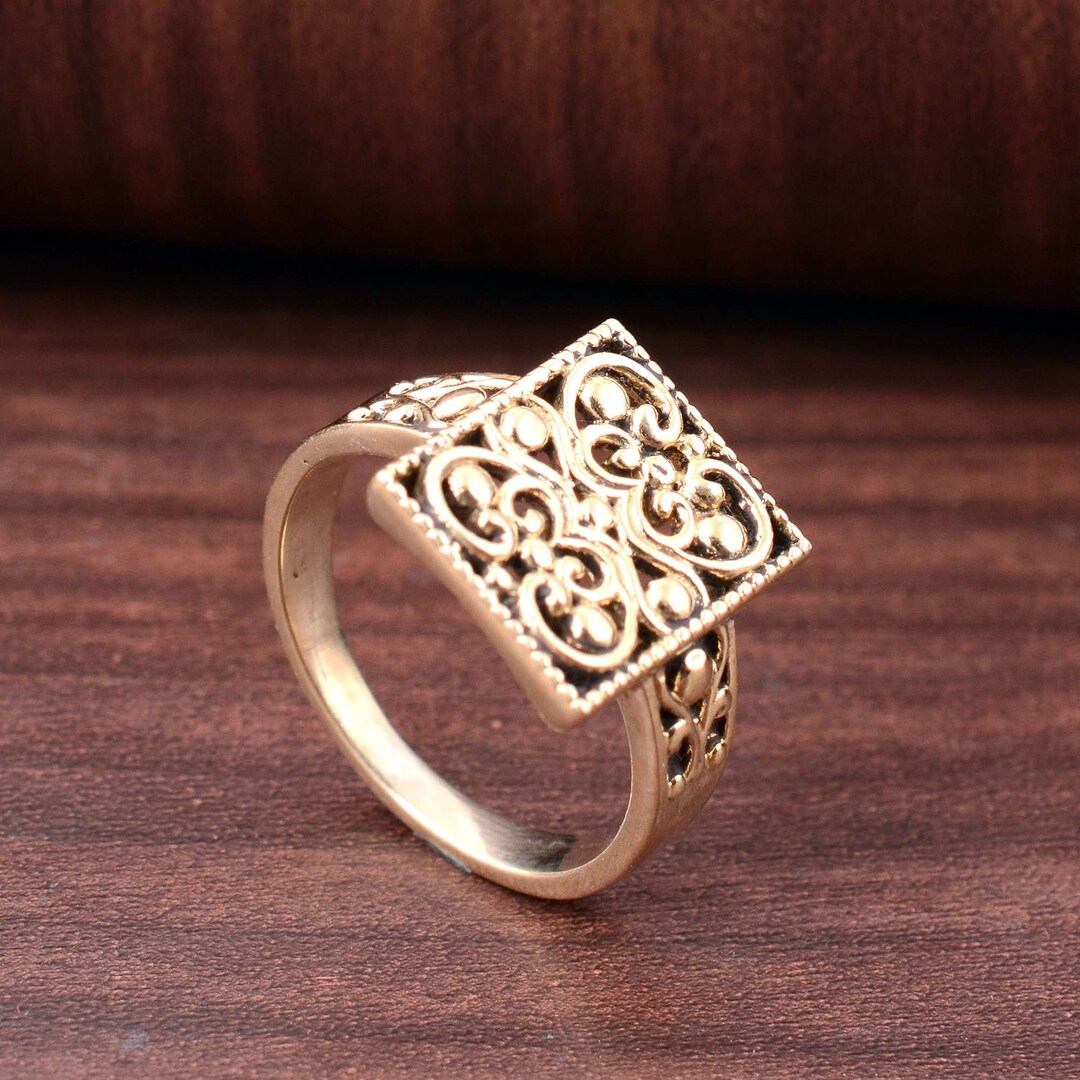 Mandala Ring, Sacred Geometry Ring, Boho Ring, Small Ring, Birthday ...