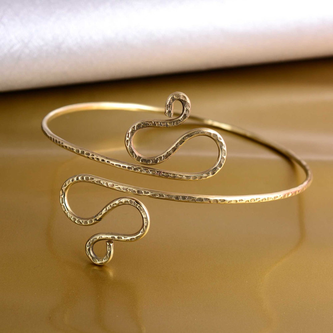 Snake Design Arm Cuff, Snake Upper Arm Cuff, Bracelet Cuff, Arm Band ...