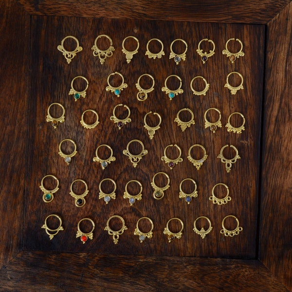 Indian Septum Ring Etsy