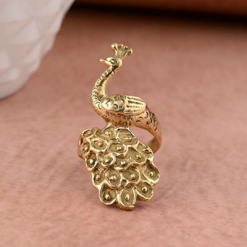 Peacock Ring - Etsy