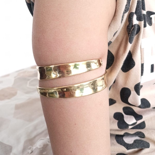 Gold Arm Cuff - Etsy
