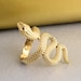 Gold Snake Ring, Snake Serpent Band, Ethnic Snakes, Animal Jewelry ...