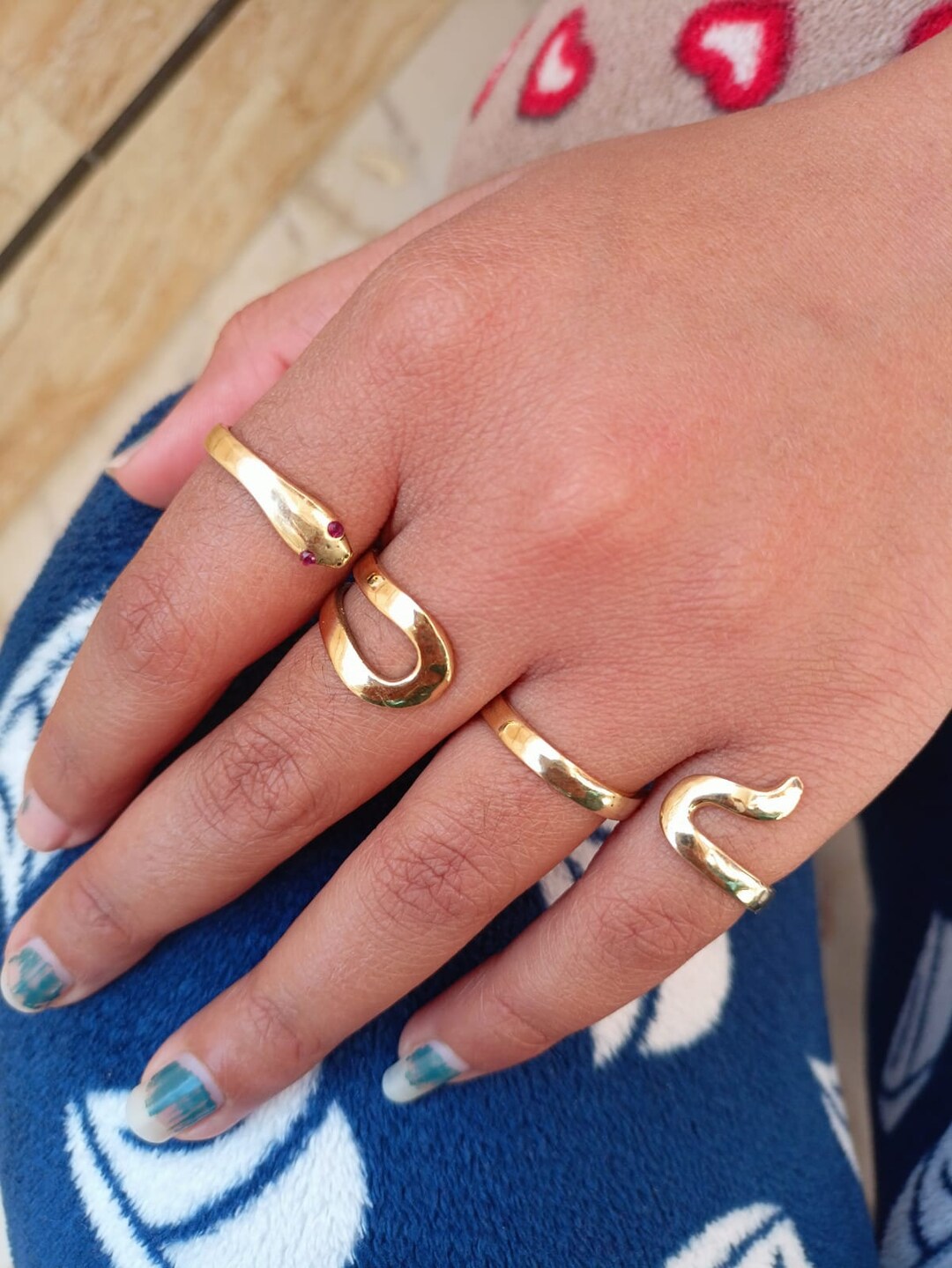 Vintage Sterling Silver Snake Ring: Adjustable Open Spiral Design - Etsy
