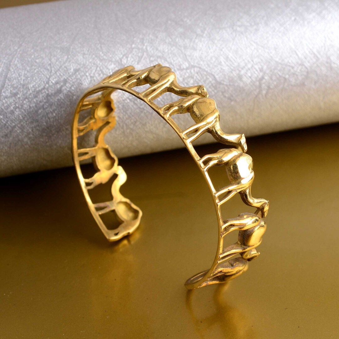 Camel Bracelet, Animal Bangle, Camel Charm Bracelet, Gold Bracelet ...