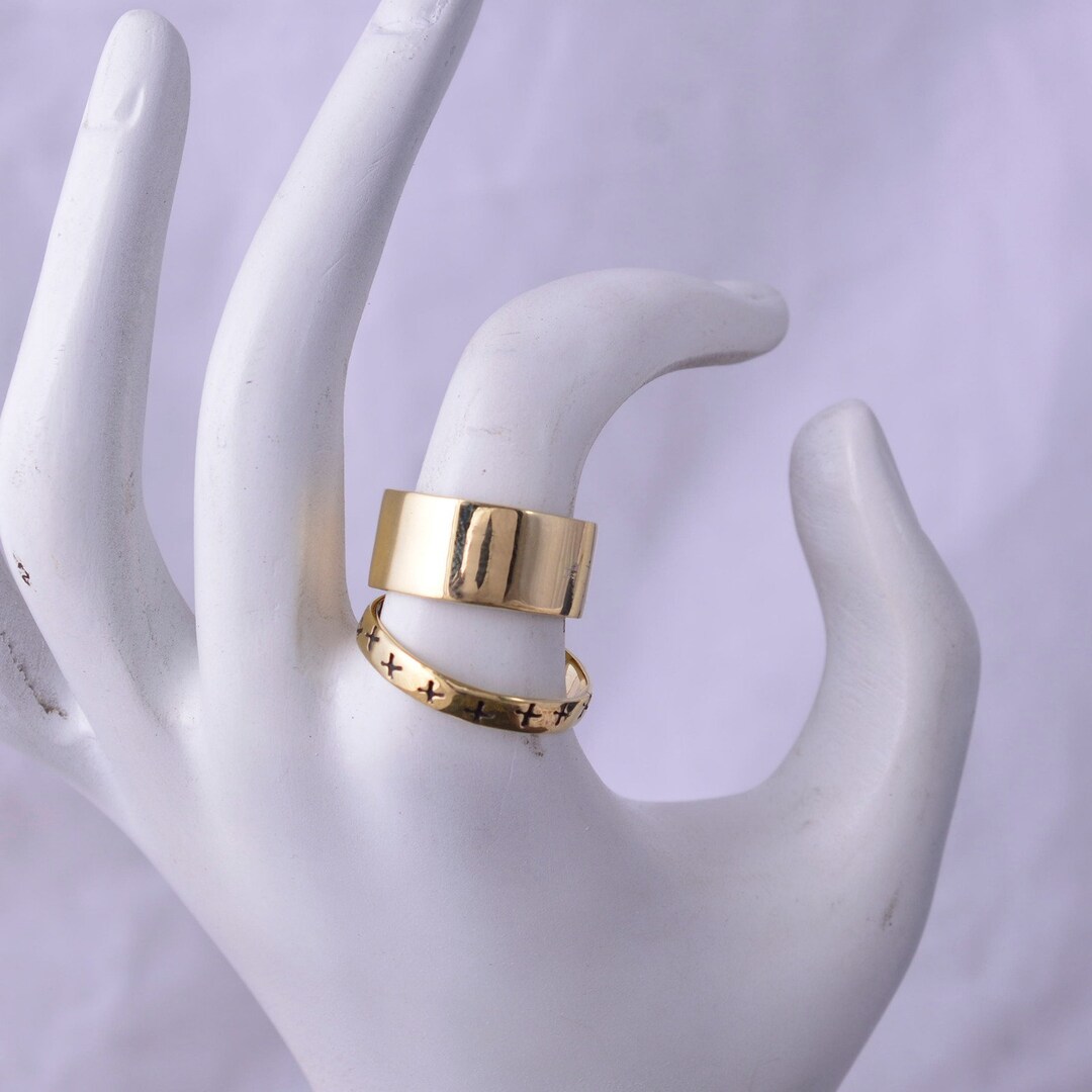 Minimalist Ring, Thick Band Ring, Statement Ring, Thick Ring, Stacking ...