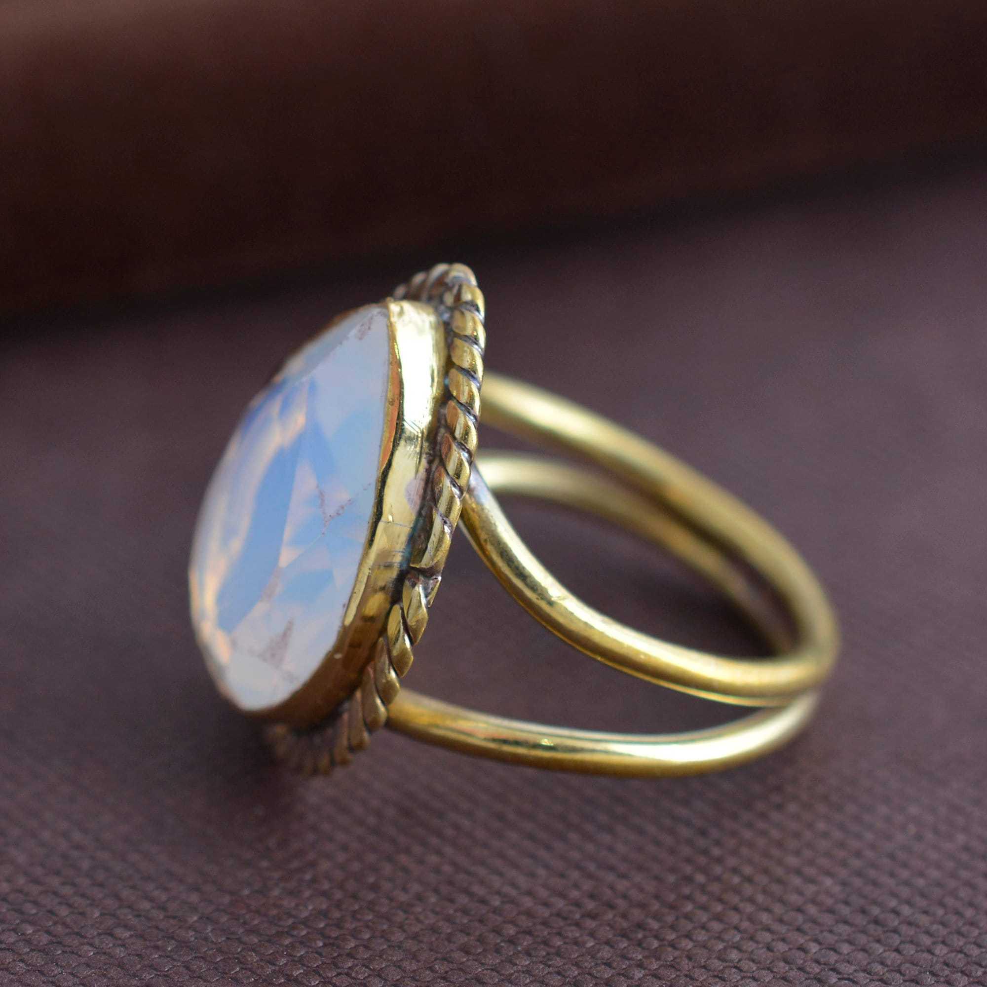 Moonstone Ring Vintage Moonstone Ring Antique Moonstone - Etsy UK