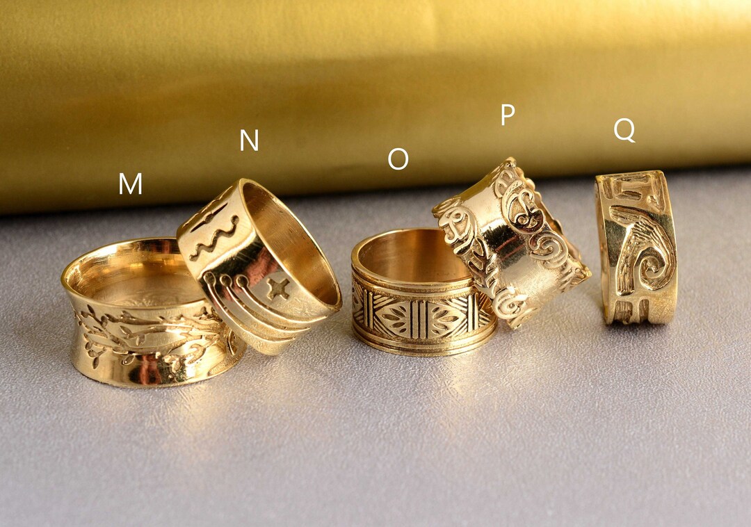 Simple Brass Ring, Solid Brass Ring, Thumb Ring Band, Handmade Brass ...