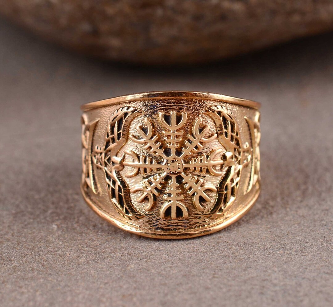 Helm of Awe Ring, Helm of Terror Ring, Norse Totem Ring, Icelandic ...