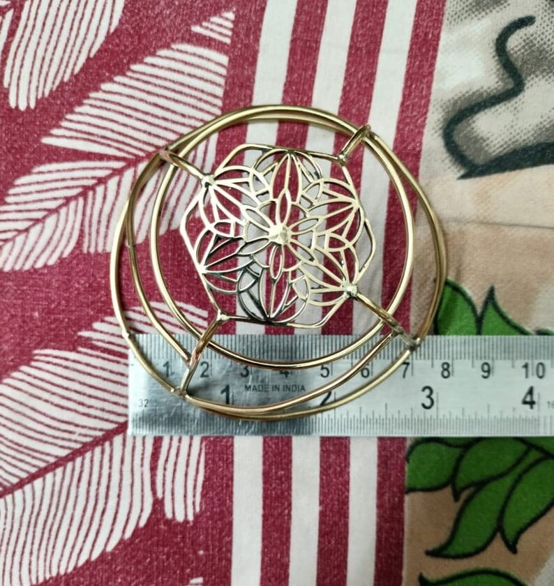 Gold Bun Holder, Bun Cuff, Wiggle Hair Pin, Hair Bun Cage, Brass Hair ...