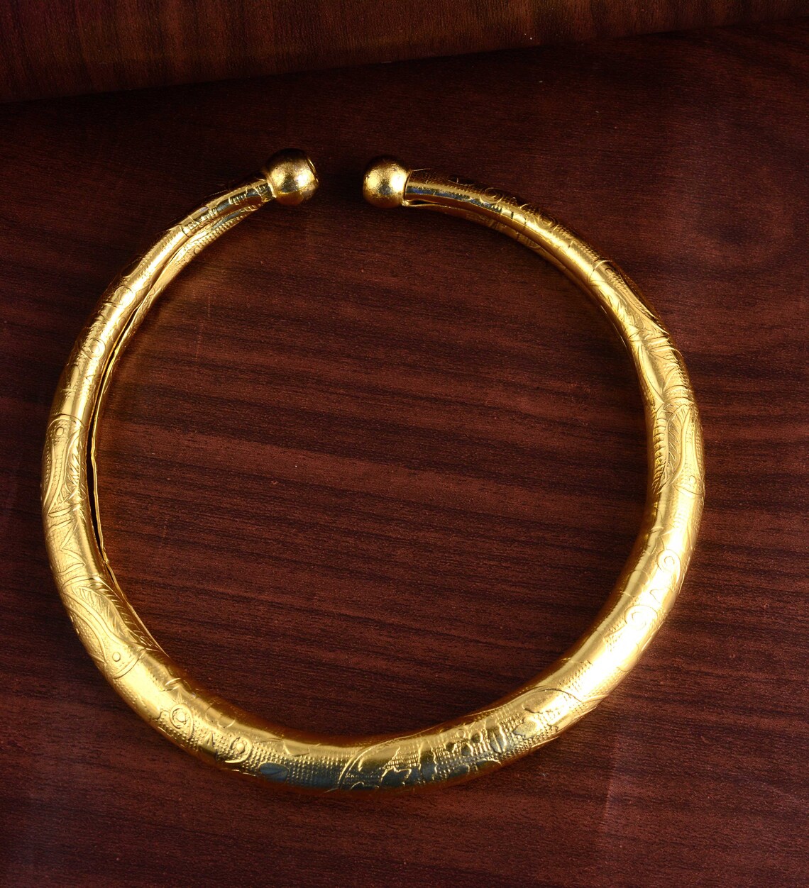 Adjustable Brass Ankle Kada Pair: Indian Boho Anklets - Etsy
