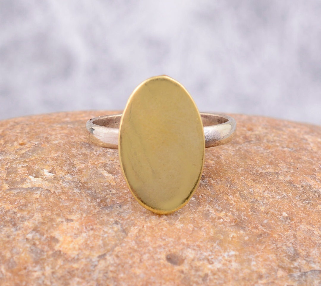 Personalized Gold Signet Ring: Custom Initial Monogram, Handmade ...