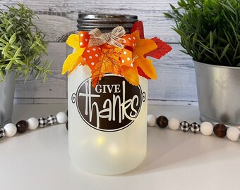 Give Thanks Jar - Etsy