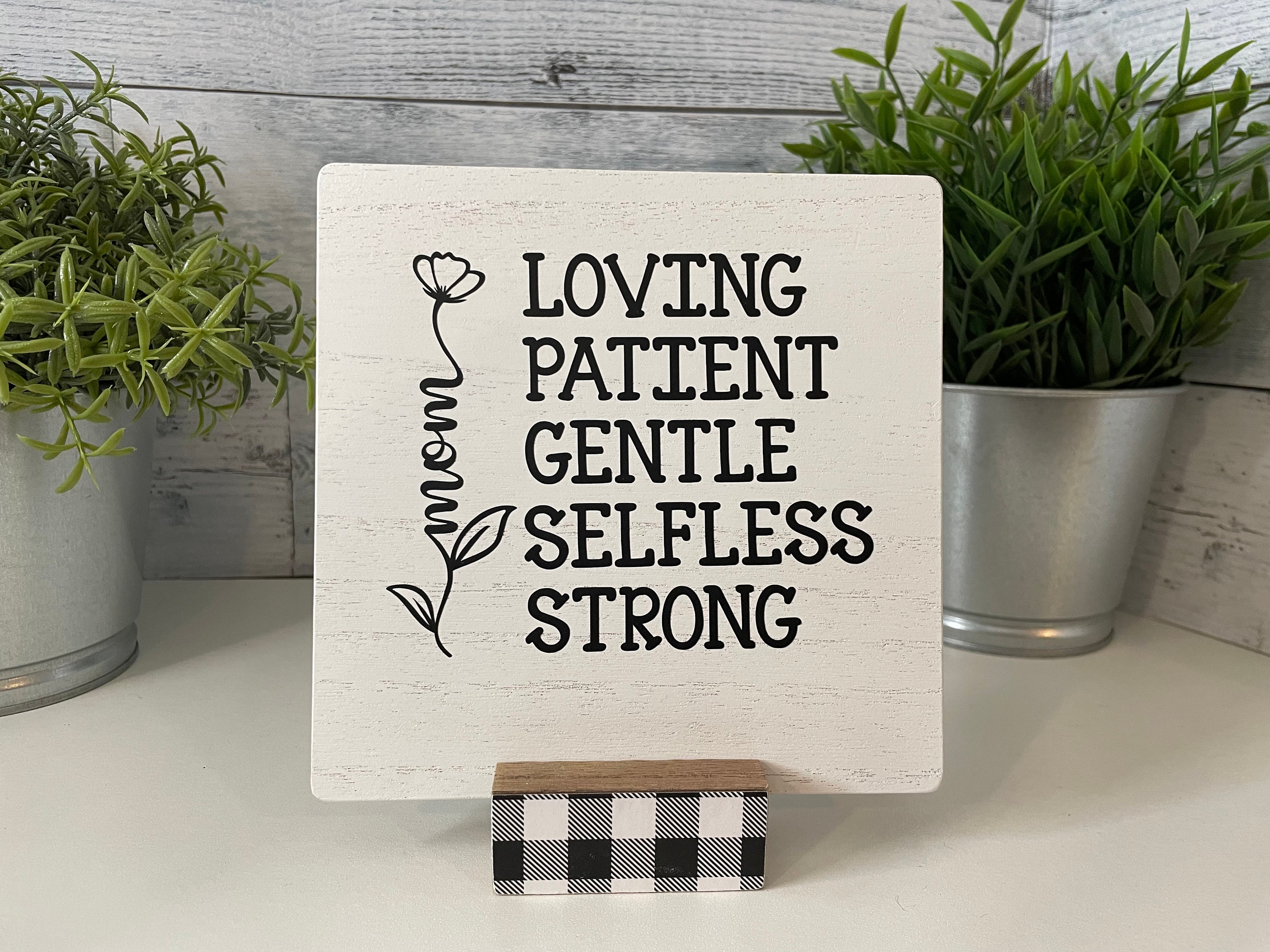 Wood Sign for Mom in Stand Word Collage Honoring Mother - Etsy