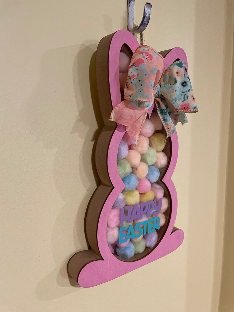 Easter Bunny Shadow Box Standing or Hanging Bunny Cutout - Etsy