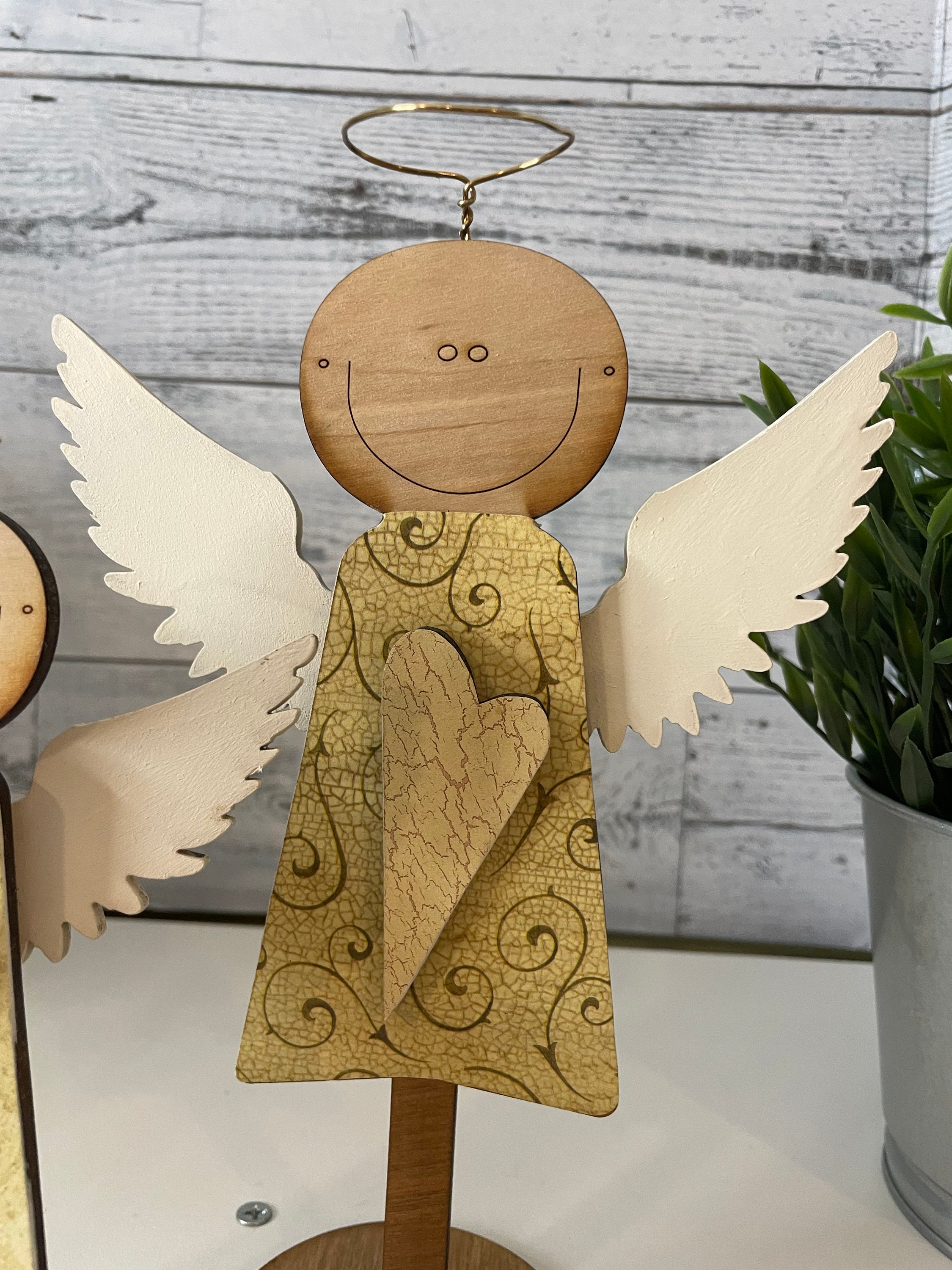 Pair of Standing Angels Guardian Angels Duo Freestanding - Etsy