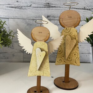 Pair of Standing Angels Guardian Angels Duo Freestanding - Etsy