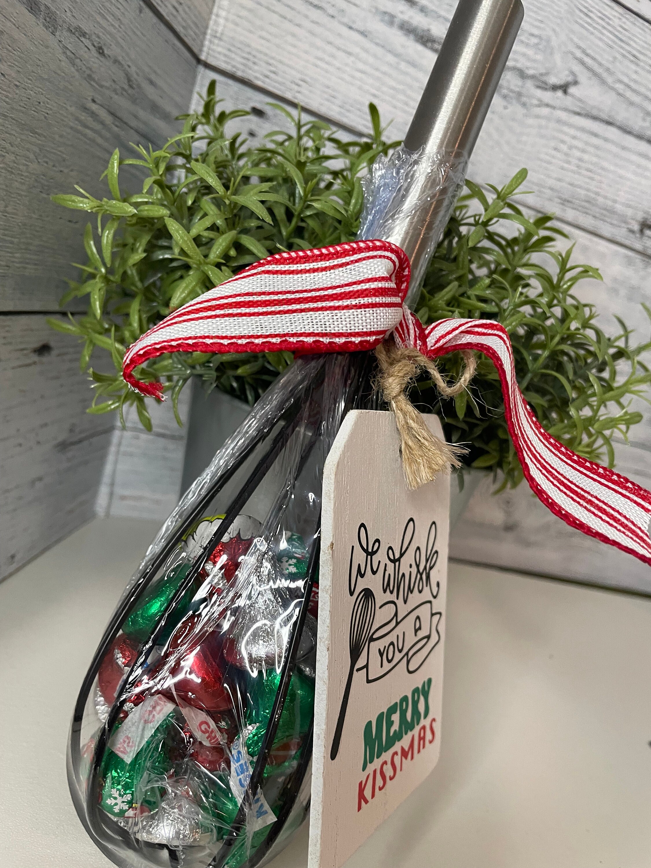We Whisk You A Merry Kissmas, Fun Christmas Whisk, Chocolate Kisses ...