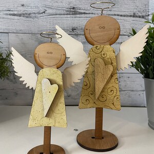 Pair of Standing Angels Guardian Angels Duo Freestanding - Etsy