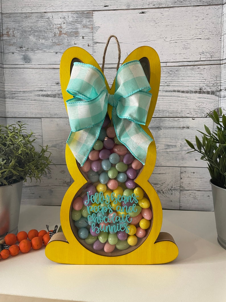 Easter Bunny Shadow Box Standing or Hanging Bunny Cutout - Etsy
