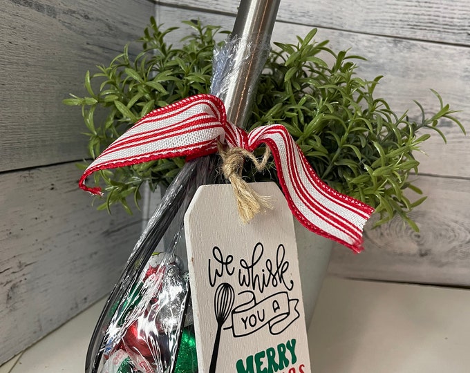 We Whisk You A Merry Kissmas, Fun Christmas Whisk, Chocolate Kisses ...