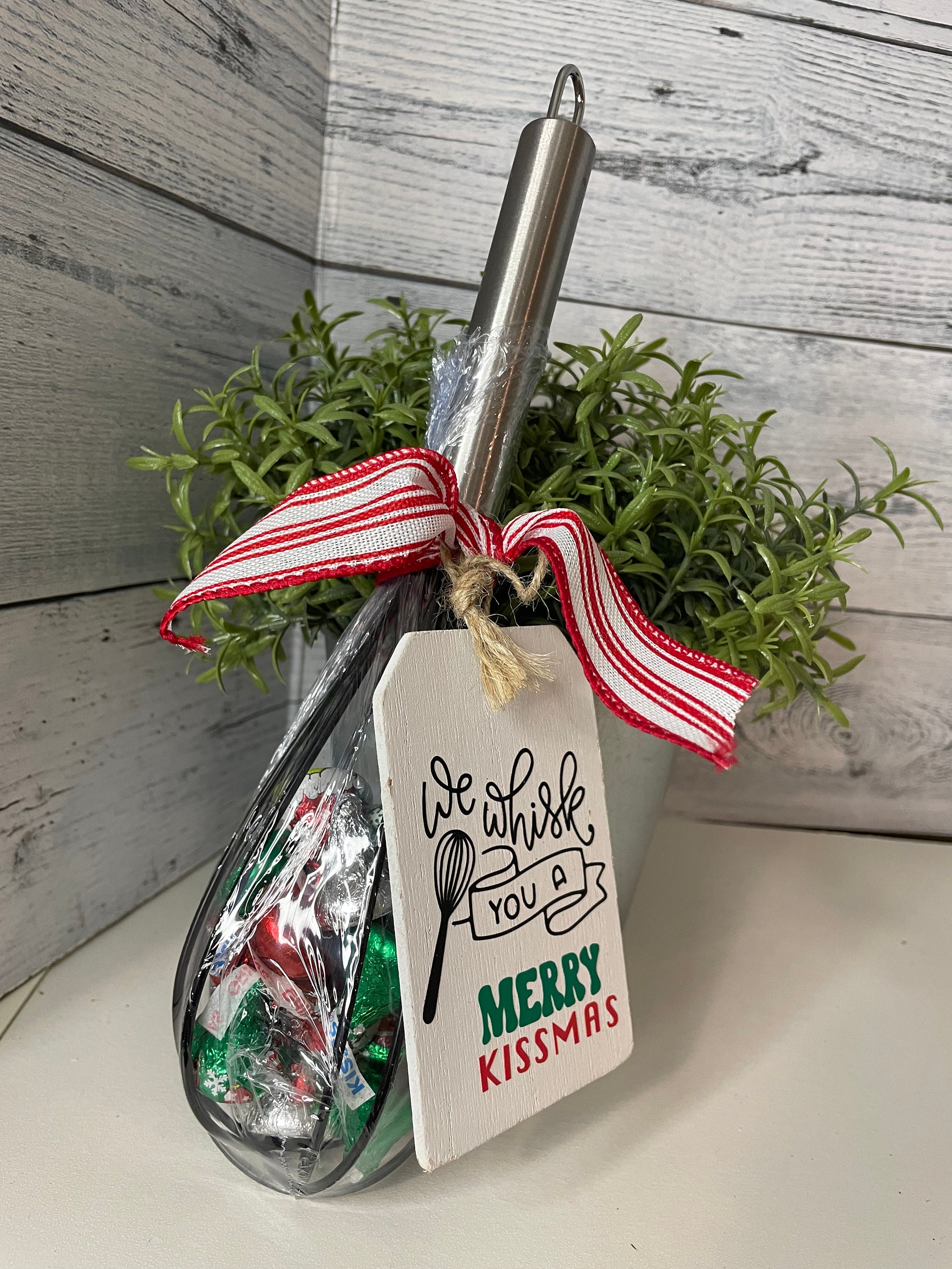 We Whisk You A Merry Kissmas, Fun Christmas Whisk, Chocolate Kisses ...