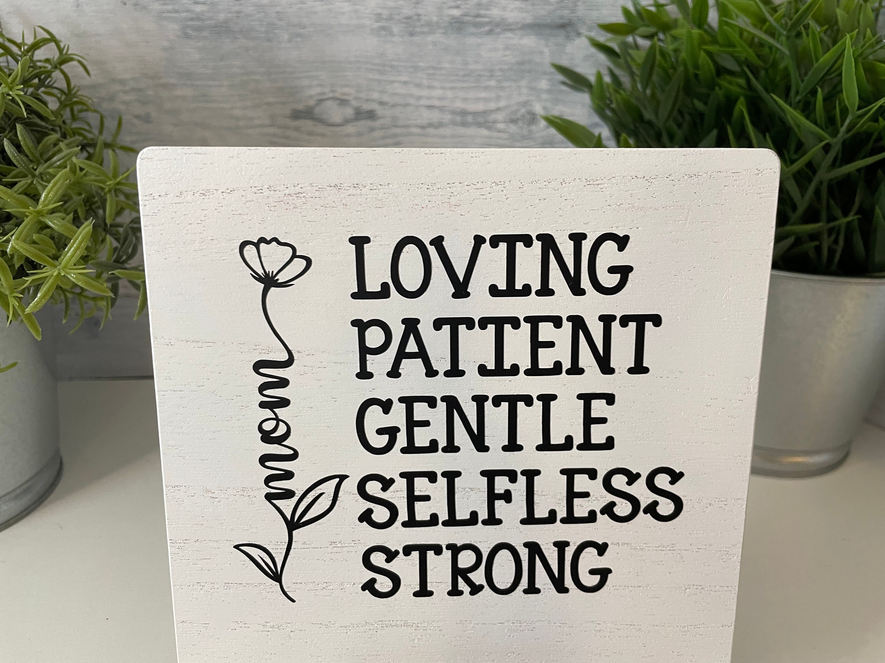 Wood Sign for Mom in Stand Word Collage Honoring Mother - Etsy