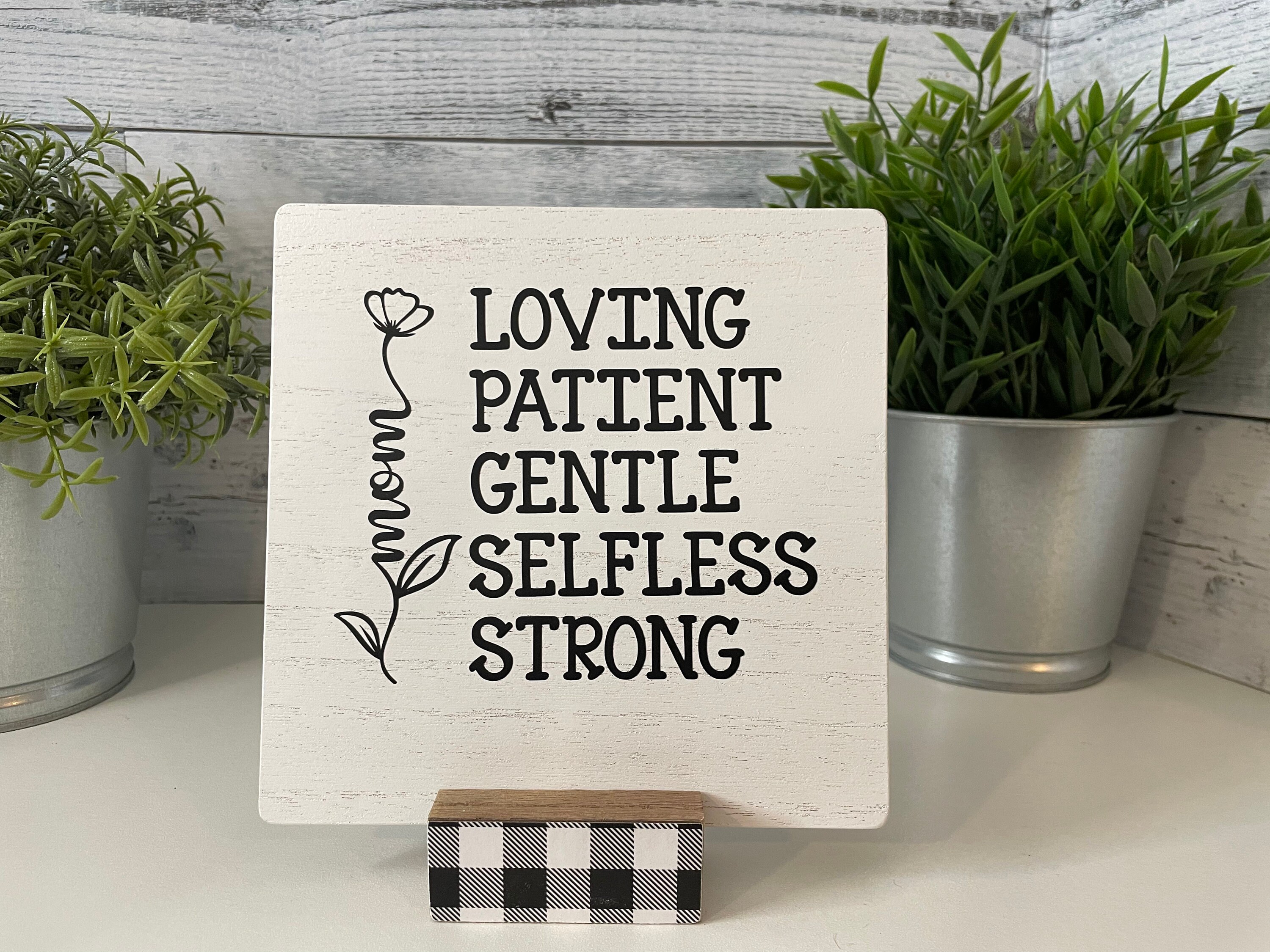 Wood Sign for Mom in Stand Word Collage Honoring Mother - Etsy