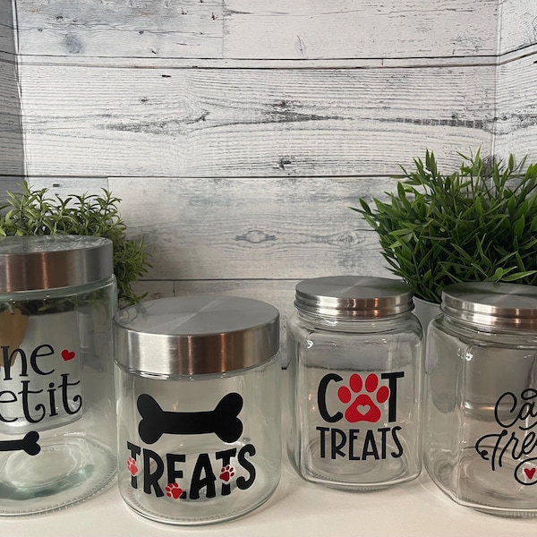 Cat Treat Jar - Etsy