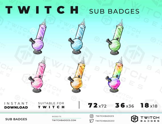 Weed Twitch Sub Badges/cheer Badges/subscriber Badge/ Bit - Etsy Canada