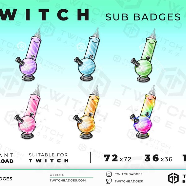 Twitch Weed Badges - Etsy
