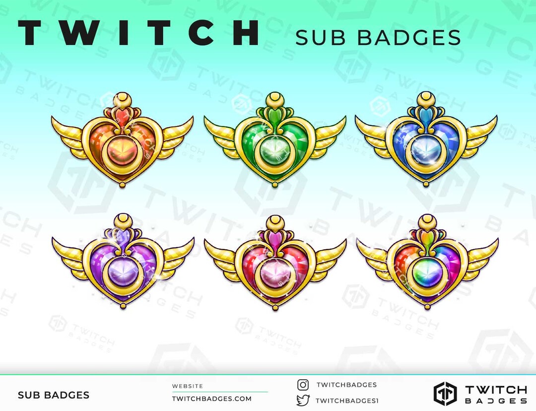 Twitch Sub Badges Anime Badge Cheer Badges Subscriber Badge - Etsy