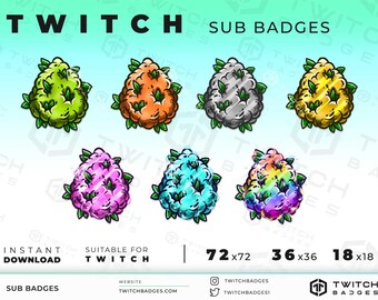 Weed Twitch Badges - Etsy