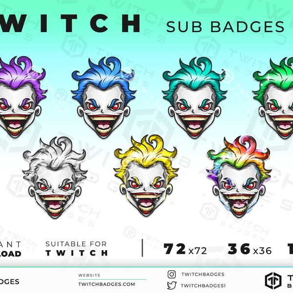 Joker Twitch Emotes - Etsy