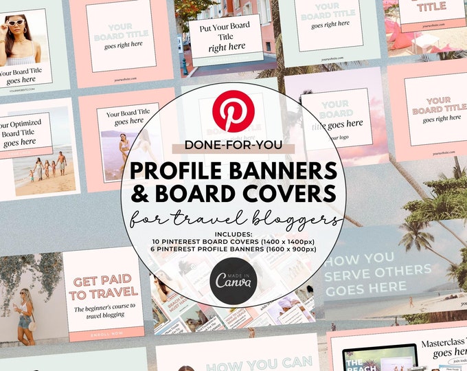 Pinterest Marketing Templates for Travel Bloggers Pinterest Profile ...