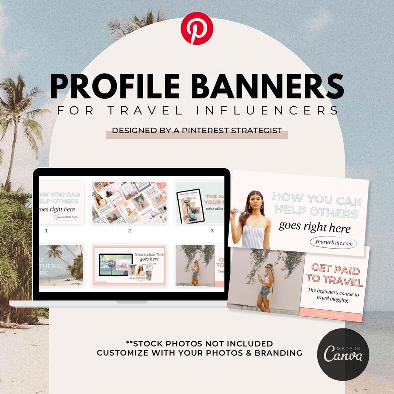 Pinterest Marketing Templates for Travel Bloggers Pinterest Profile ...
