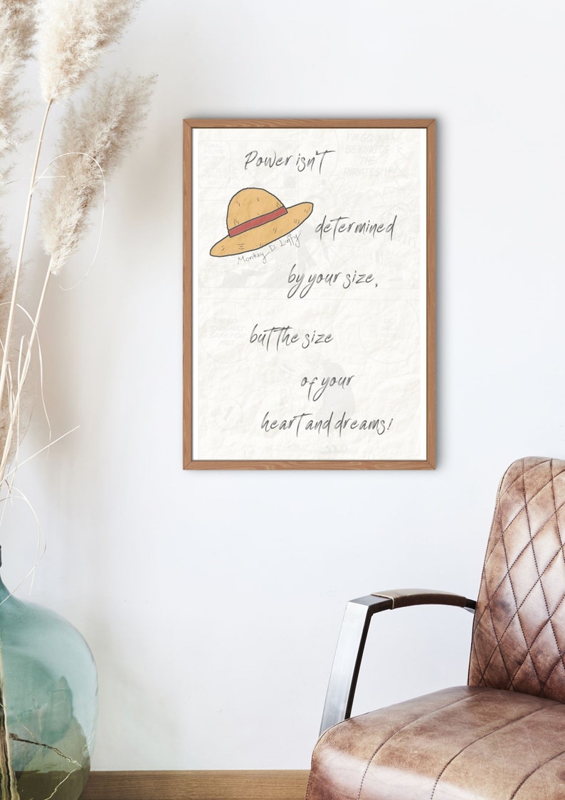 Digital Anime Poster One Piece Anime Printable Wall Art - Etsy