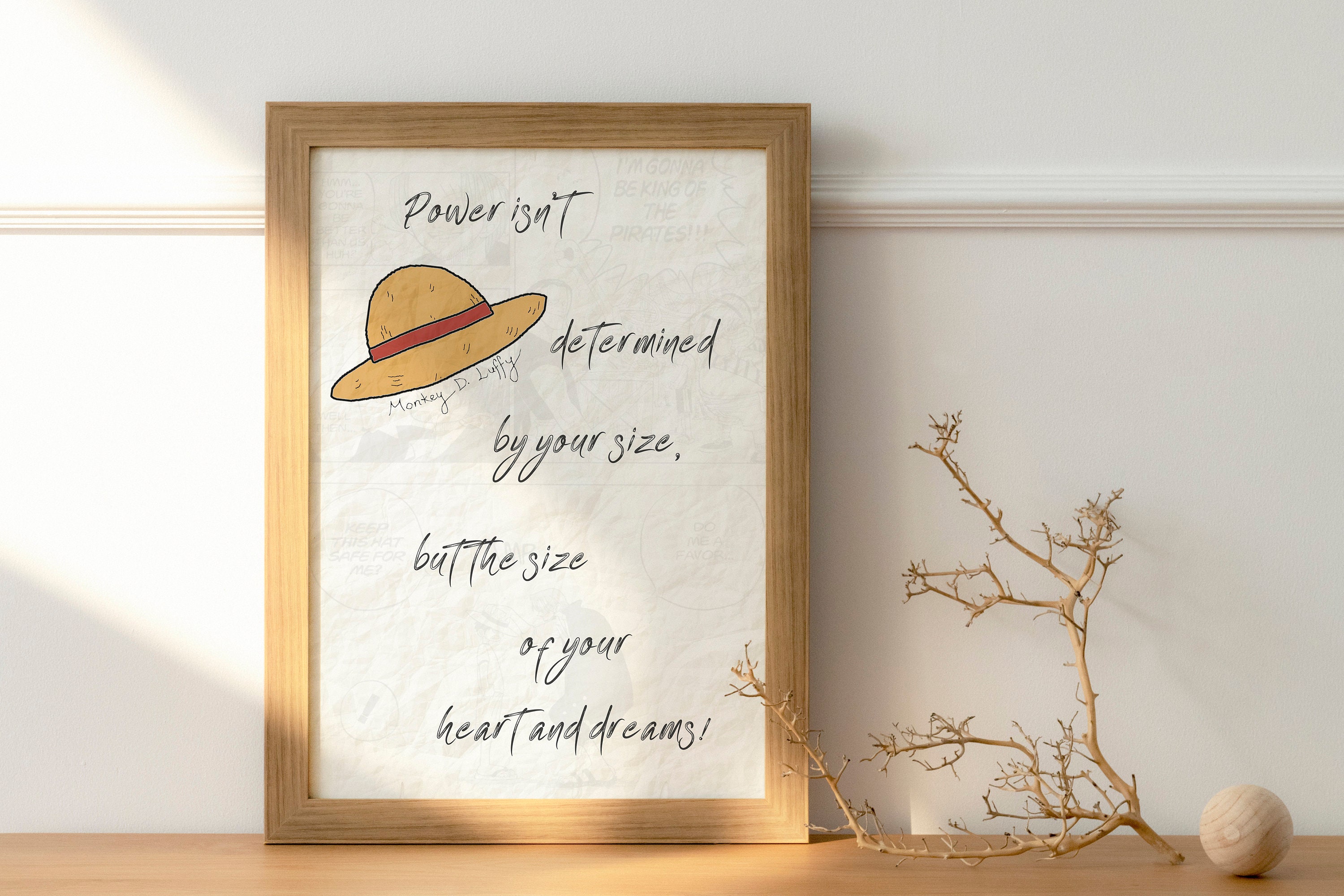 Digital Anime Poster One Piece Anime Printable Wall Art - Etsy