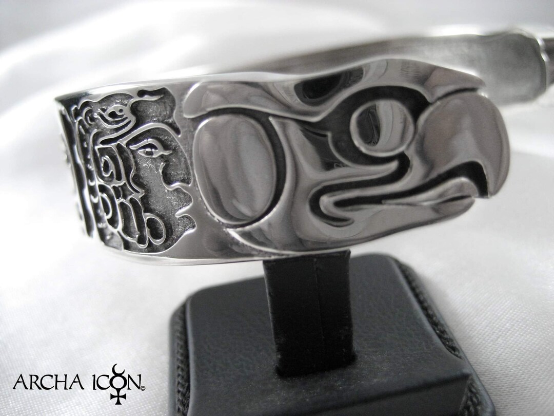 Pulsera Totec Plata 925o Pulsera Azteca Pictografías - Etsy España