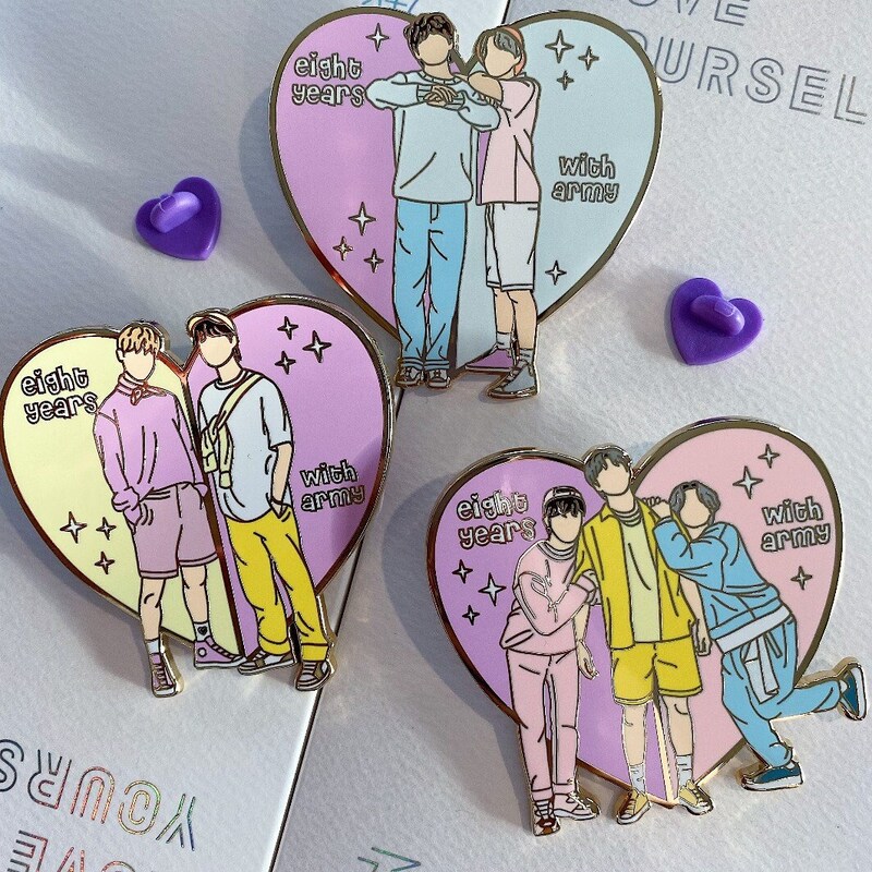 Buy Bts Enamel Pin Online In India - Etsy India