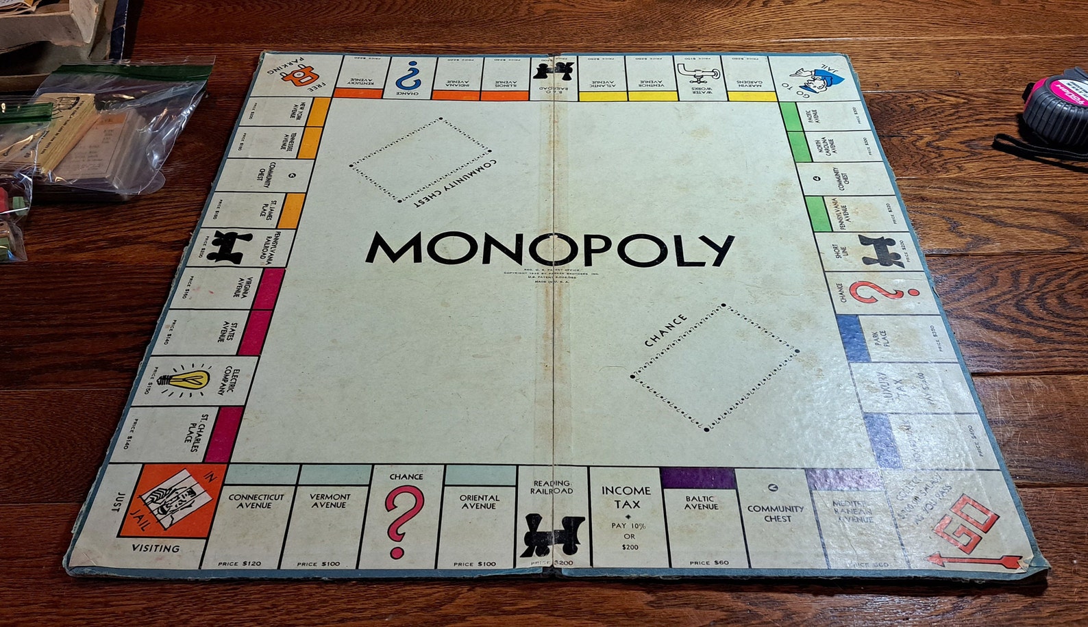 1935 Monopoly Board Game - First Edition for 1935 - Etsy
