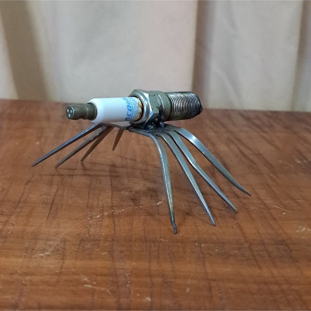 Unique Spark Plug Spider, Cutoff Forks Make the Legs - Etsy