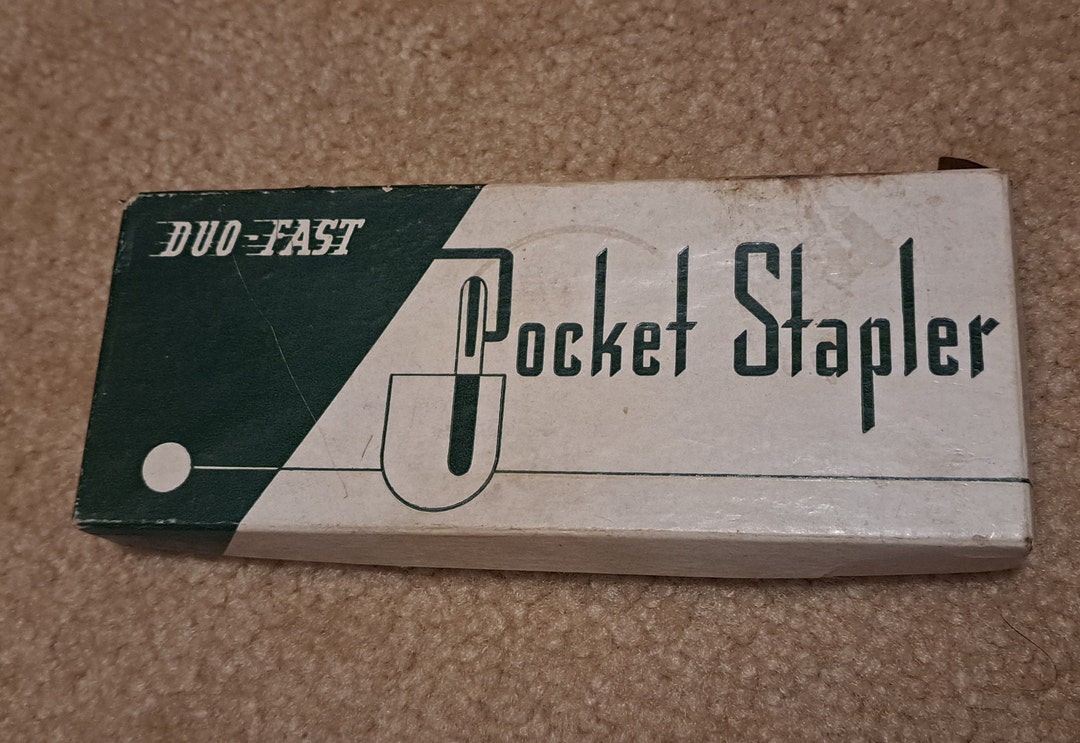 Vintage Duo-fast Pocket Stapler With Staples, Collector's Item - Etsy