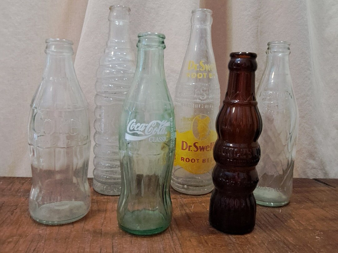Vintage Soda Bottles Vintage Pop Bottles Vintage Coke/pepsi - Etsy