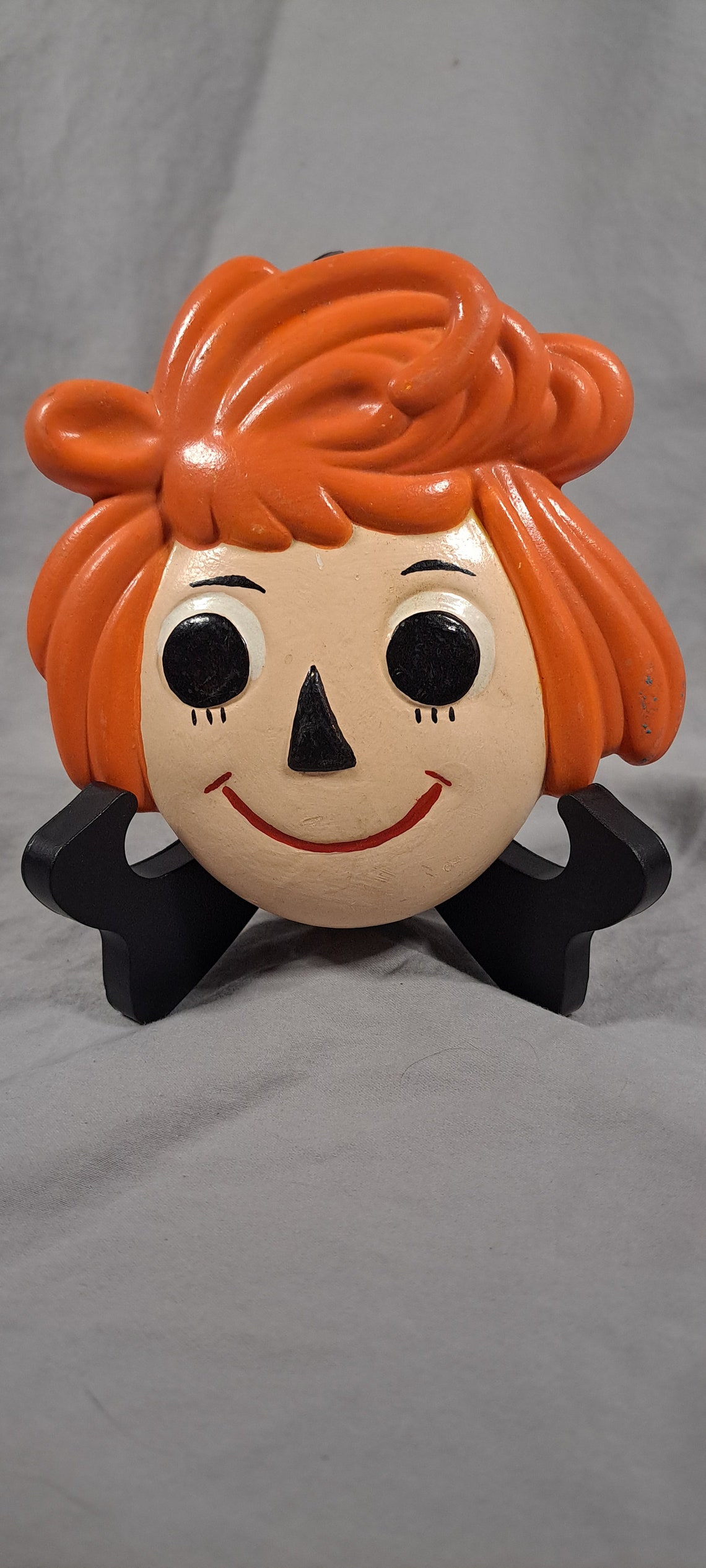 Raggedy Ann and Andy Chalk Ware Faces Wall Decor Vintage - Etsy