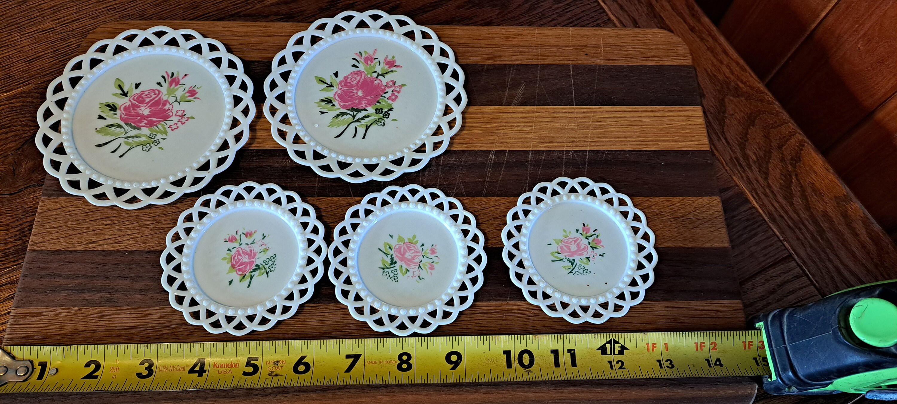 5-piece Vintage Plastic Child Tea Set Plates - Etsy