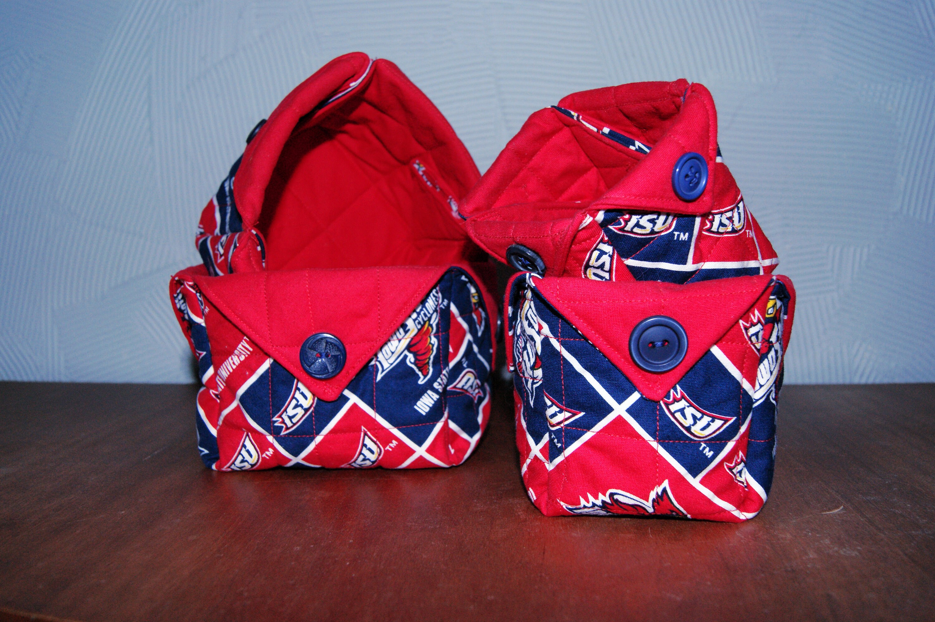 4-piece Set Nesting Boxes, Quilted Box Set, Quilted Fabric Boxes ...