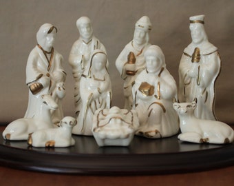 Nativity Set Vintage Porcelain - Etsy