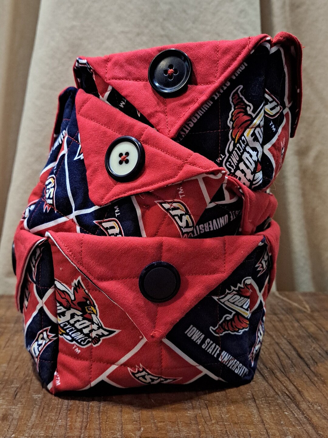 3-piece Set Nesting Boxes, Quilted Box Set, Quilted Fabric Boxes ...