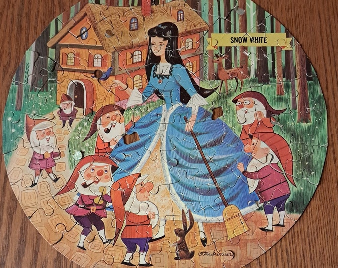 Vintage 75-interlocking Large Pieces Round Puzzles HG | Toys Round ...